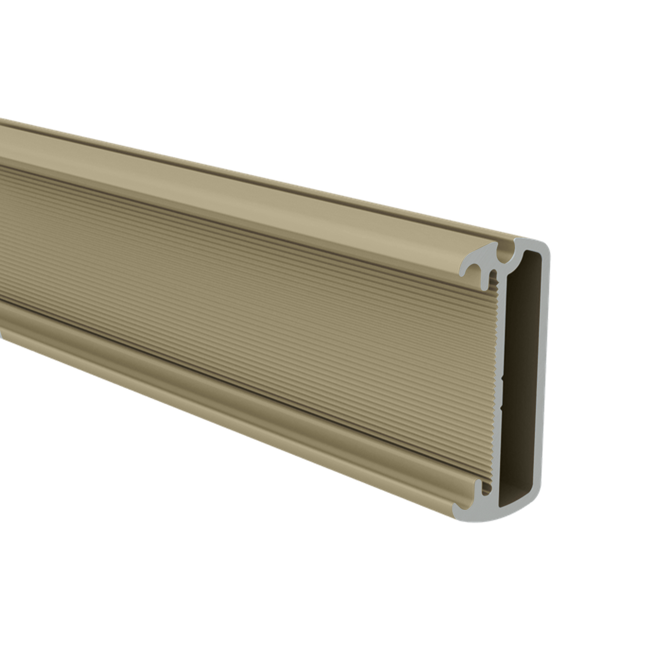 Perfil Cabideiro Vesto Champanhe Claro Rm282 Rometal