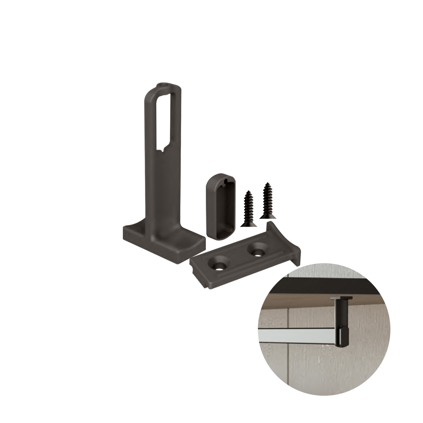 Suporte Topo Para Cabideiro Vesto Titânio Rm282 Rometal