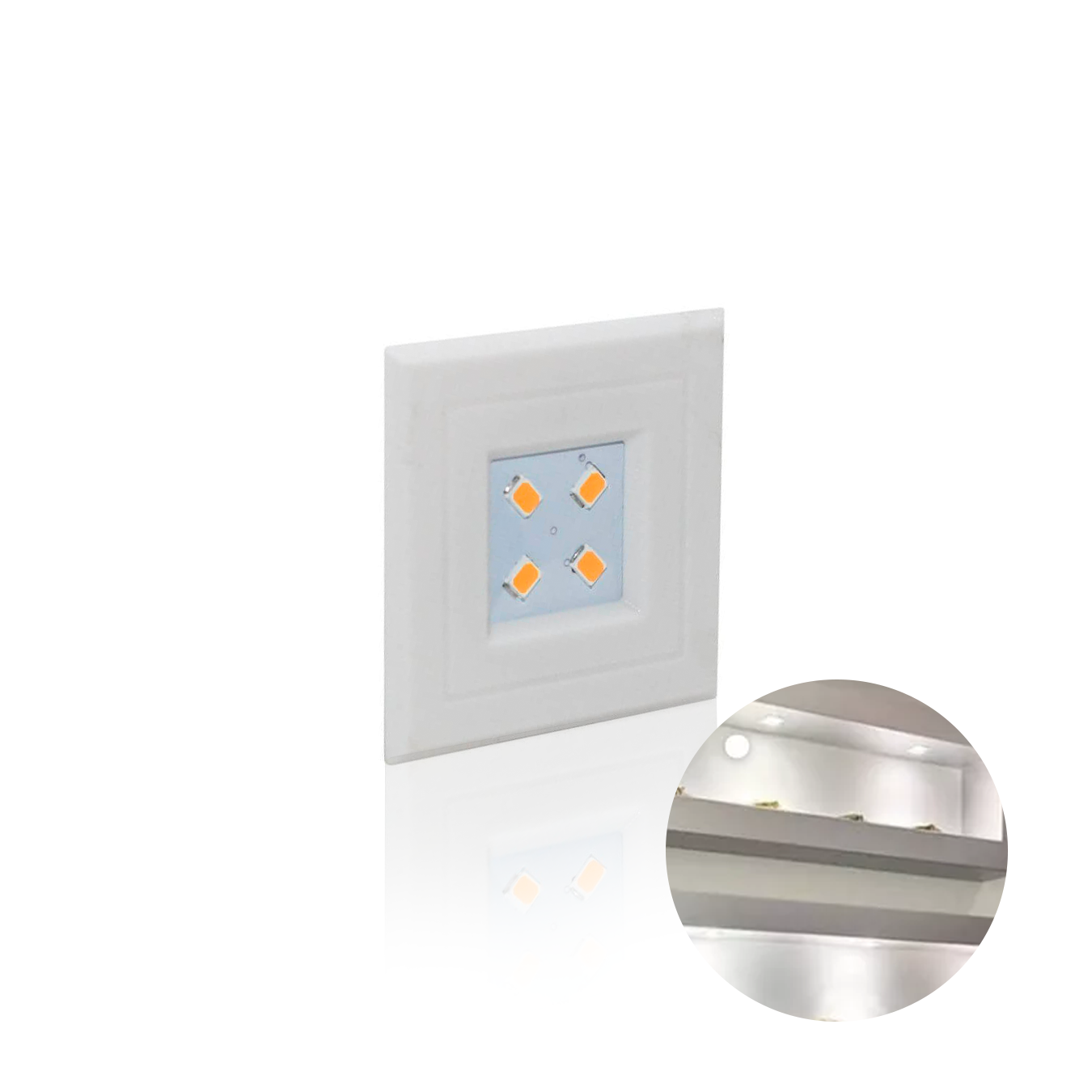 Luminária Lumini Pop Point Pontual Quadrada Branca 6000k Branco Frio ...