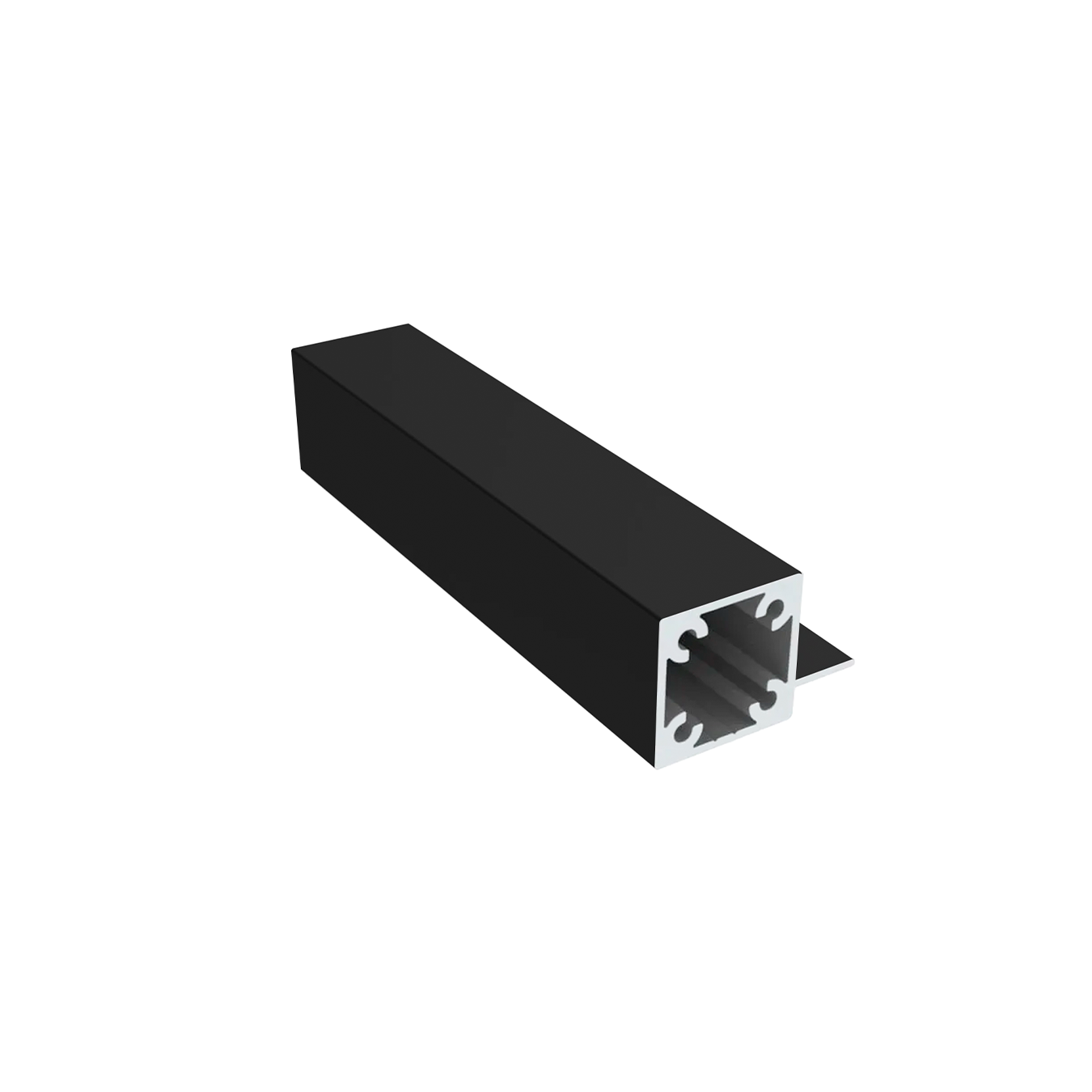 Perfil Link Em Preto Fosco Com Uma Aba Rm284 Rometal