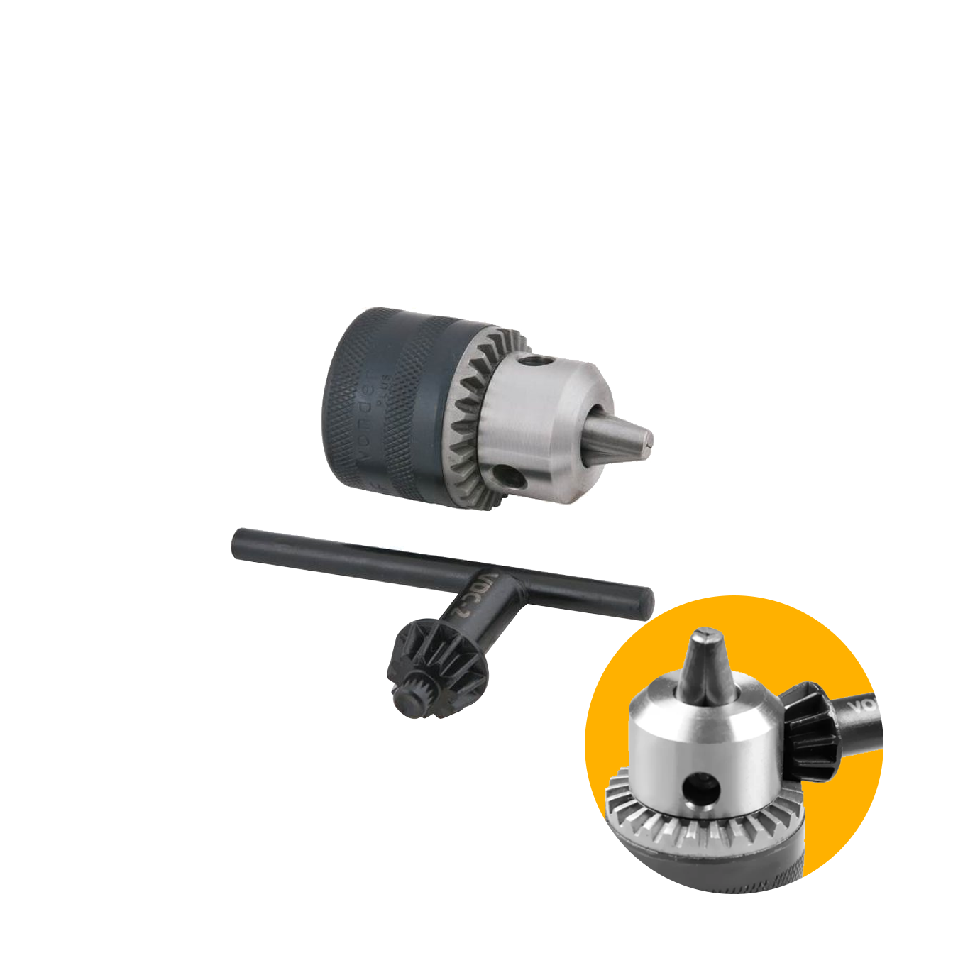 Mandril Profissional 10mm Rosca E Rosca 3/8 Vonder