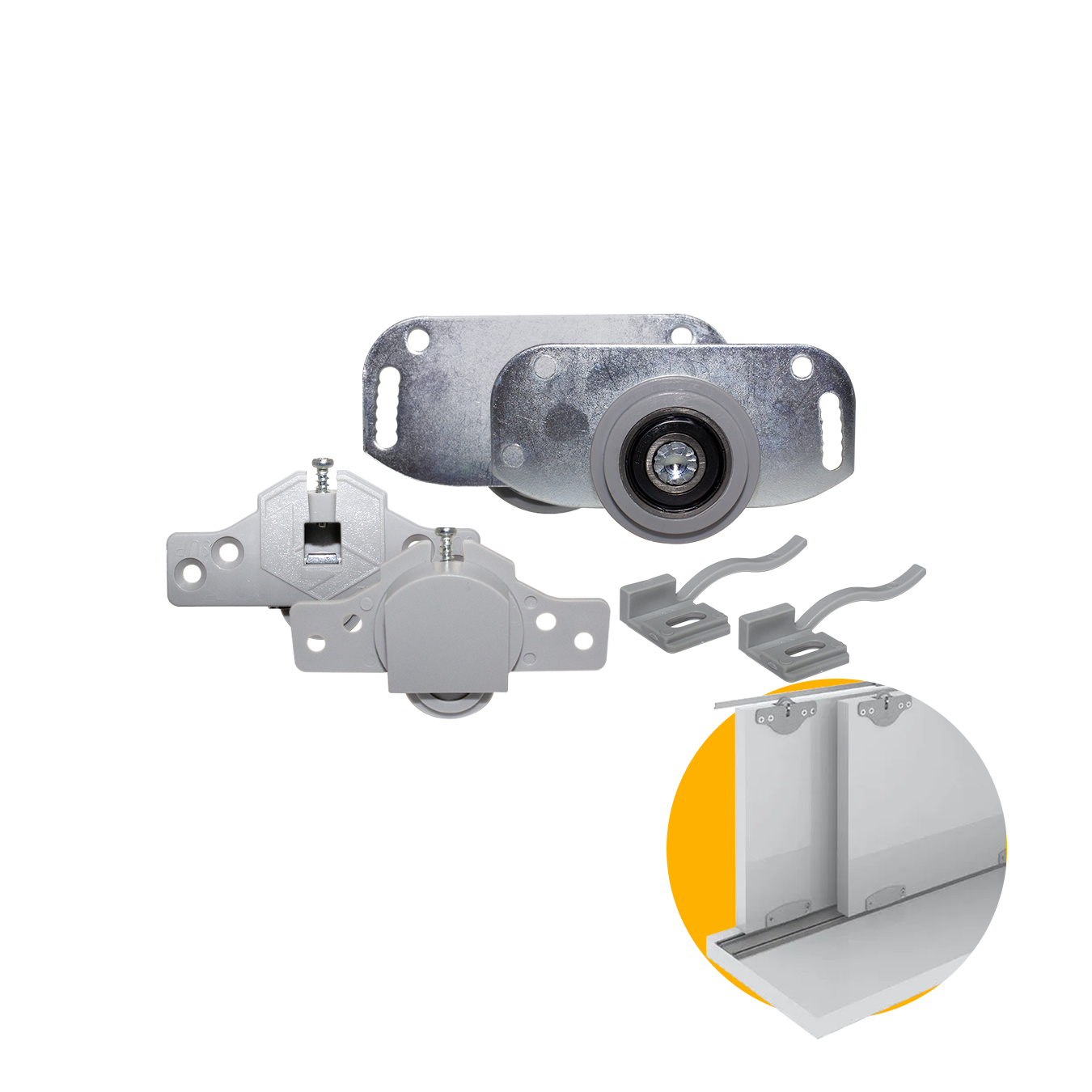 Kit Sistema Para Porta de Correr Ro24 Rometal